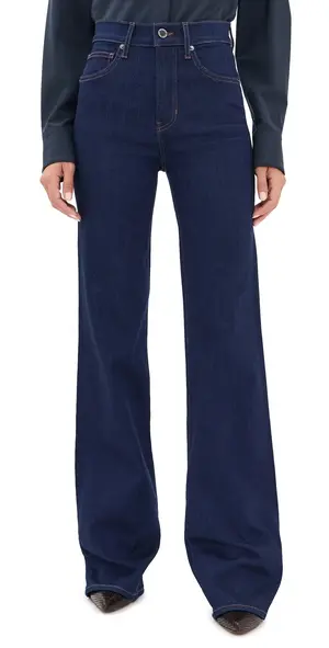 Veronica Beard Crosbie Wide Leg Jeans - Indigo Rinse