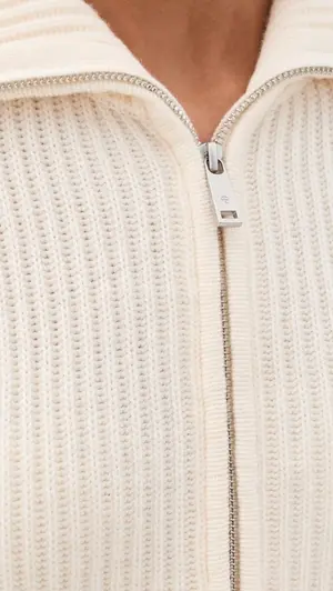 ANINE BING June Trucker Collar Sweater