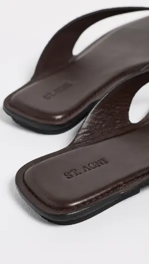 ST. AGNI Opanka Suede Sandals