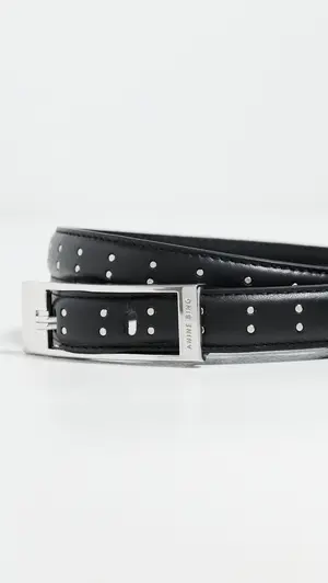 ANINE BING Elly Smooth Leather Studded Belt