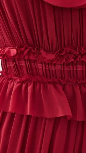 Ulla Johnson Dorothea Sleeveless Silk Gown - Cerise
