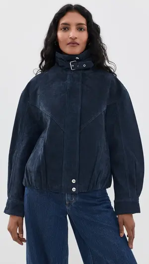 Blanknyc Midnight Drift Suede Jacket