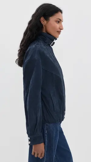 Blanknyc Midnight Drift Suede Jacket