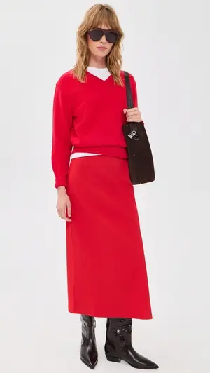 DUNST Cashmere V Neck Sweater
