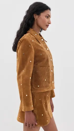 Hunter Bell Suede Studded Jacket