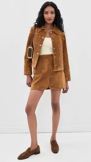 Hunter Bell Suede Studded Jacket