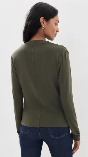 Vince Long Sleeve Cowl Top