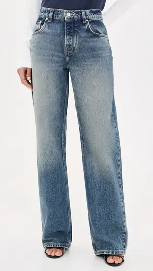 EB DENIM Mid Rise Baggy Jeans