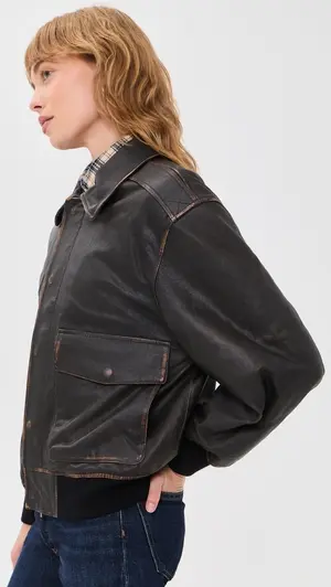 DUNST Detachable A-2 Leather Jacket