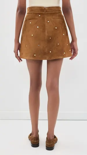 Hunter Bell Dottie Suede Skirt