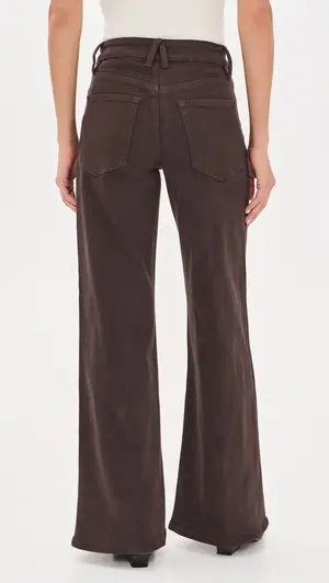 Good American Good Waist Palazzo Ankle Jeans