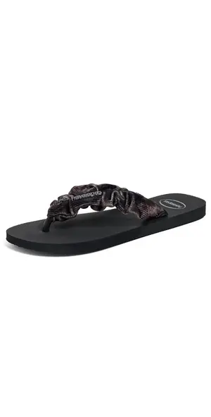 Havaianas Top Fall Flip Flops - Black