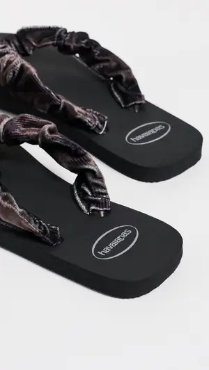 Havaianas Top Fall Flip Flops - Black