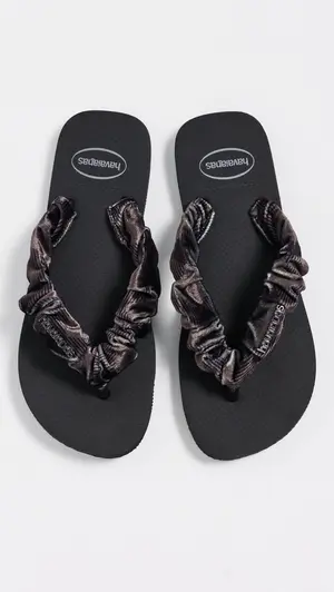 Havaianas Top Fall Flip Flops - Black