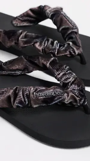 Havaianas Top Fall Flip Flops - Black