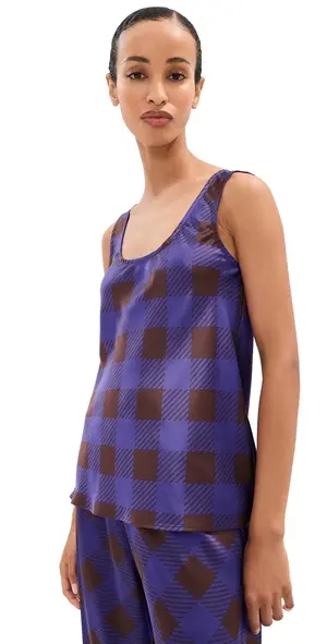 LE BOP LE BOP Eames Tank Top Deep Blue/brown