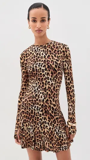 Alice + Olivia Wendy Fit And Flare Godet Mini Dress