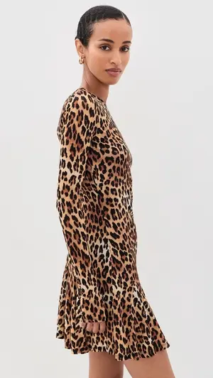 Alice + Olivia Wendy Fit And Flare Godet Mini Dress