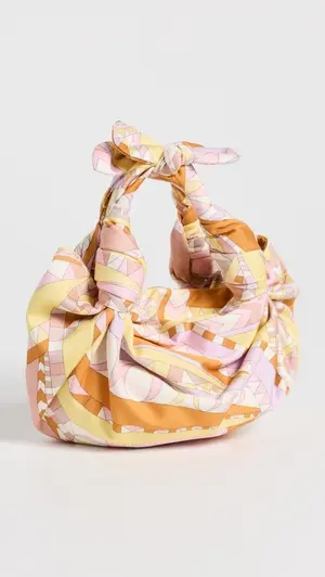NLA COLLECTION Knot Bag - Orange Chevron