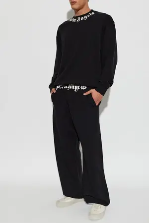 Palm Angels Sweatpants With Ribbed Cuffs