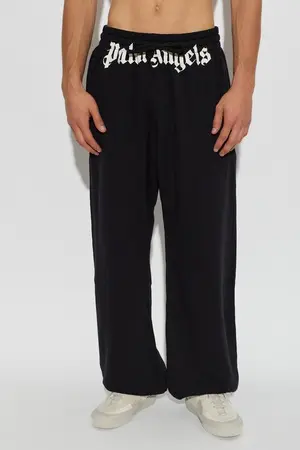 Palm Angels Sweatpants With Ribbed Cuffs