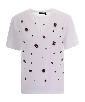 Liu Jo Embellished Crewneck T-shirt