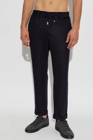 Eleventy Trousers With Rolled-up Legs