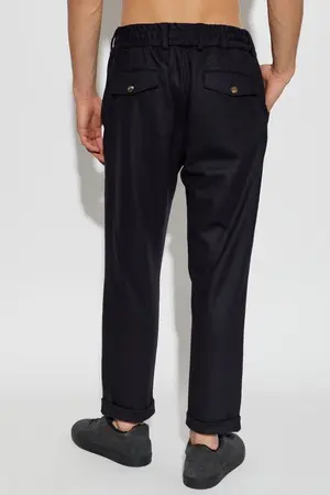 Eleventy Trousers With Rolled-up Legs