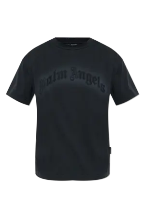 Palm Angels T-shirt With Logo - Black