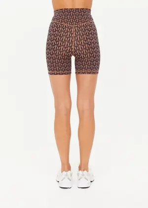 The Upside Castilla Patterned Activewear Shorts