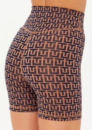 The Upside Castilla Patterned Activewear Shorts