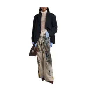 Amina Muaddi Leather Ankle Boots