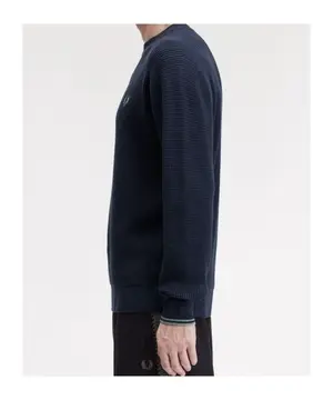 Fred Perry Waffle-knit Crewneck Jumper