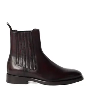 Brunello Cucinelli Burnished Leather Chelsea Boots