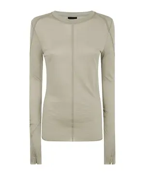 THOM KROM Seam-detailed Long Sleeved T-shirt - Nude