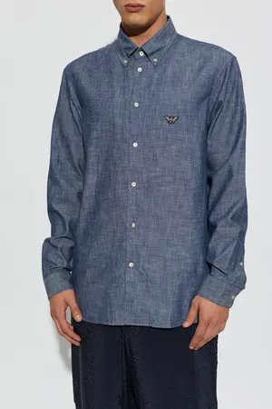 Emporio Armani Shirt With Embroidered Logo