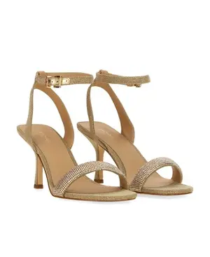Michael Kors Carrie Rhinestoned Embellished Sandals
