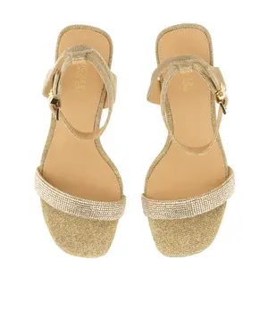 Michael Kors Carrie Rhinestoned Embellished Sandals