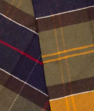 Barbour Tartan Fringed Scarf