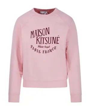 Maison Kitsuné Crewneck Sweatshirt With Logo Print