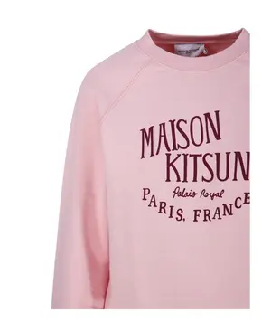 Maison Kitsuné Crewneck Sweatshirt With Logo Print