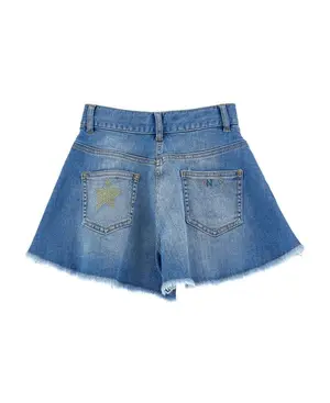 Monnalisa Star Embellished Denim Shorts