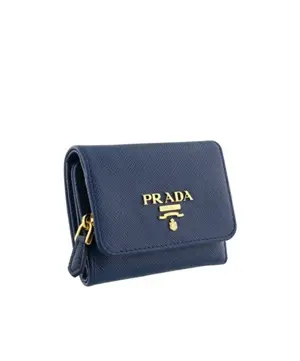 Prada Logo-lettering Tri-fold Wallet