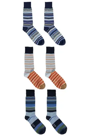 Paul Smith Triple Pack Stripe Socks