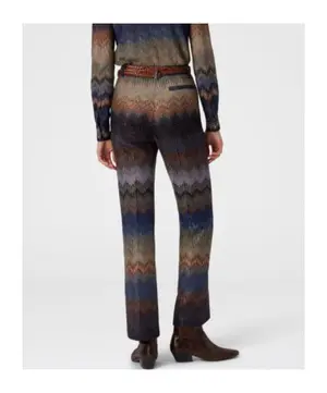 Missoni Trumpet Pants In Snake Pattern Knit