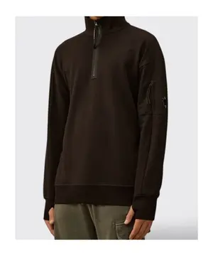 C.P. COMPANY Quarter-zip Sweatshirt With Lens Detail