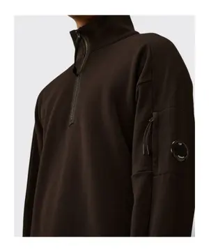 C.P. COMPANY Quarter-zip Sweatshirt With Lens Detail