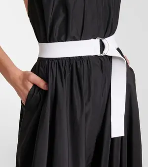 Norma Kamali Halterneck Belted Maxi Dress