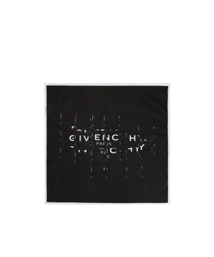 Givenchy Logo Printed Scarf - Black