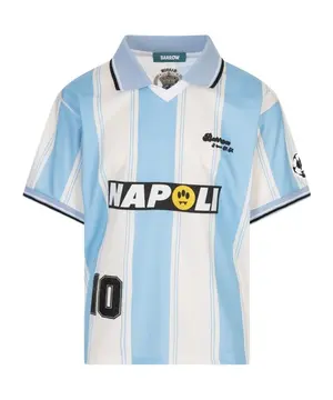 BARROW Logo Embroidered Striped Jersey